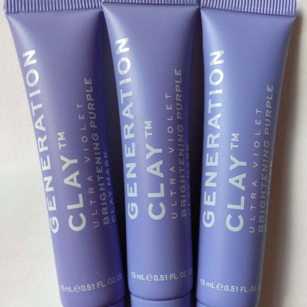 Lot of 3 GENERATION SKIN Ultra Violet Brightening Purple Clay Mask 15ml ...