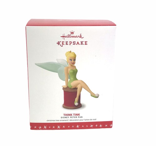2016 Hallmark Ornament Disney Peter Pan Tinkerbell Think Tink New In ...