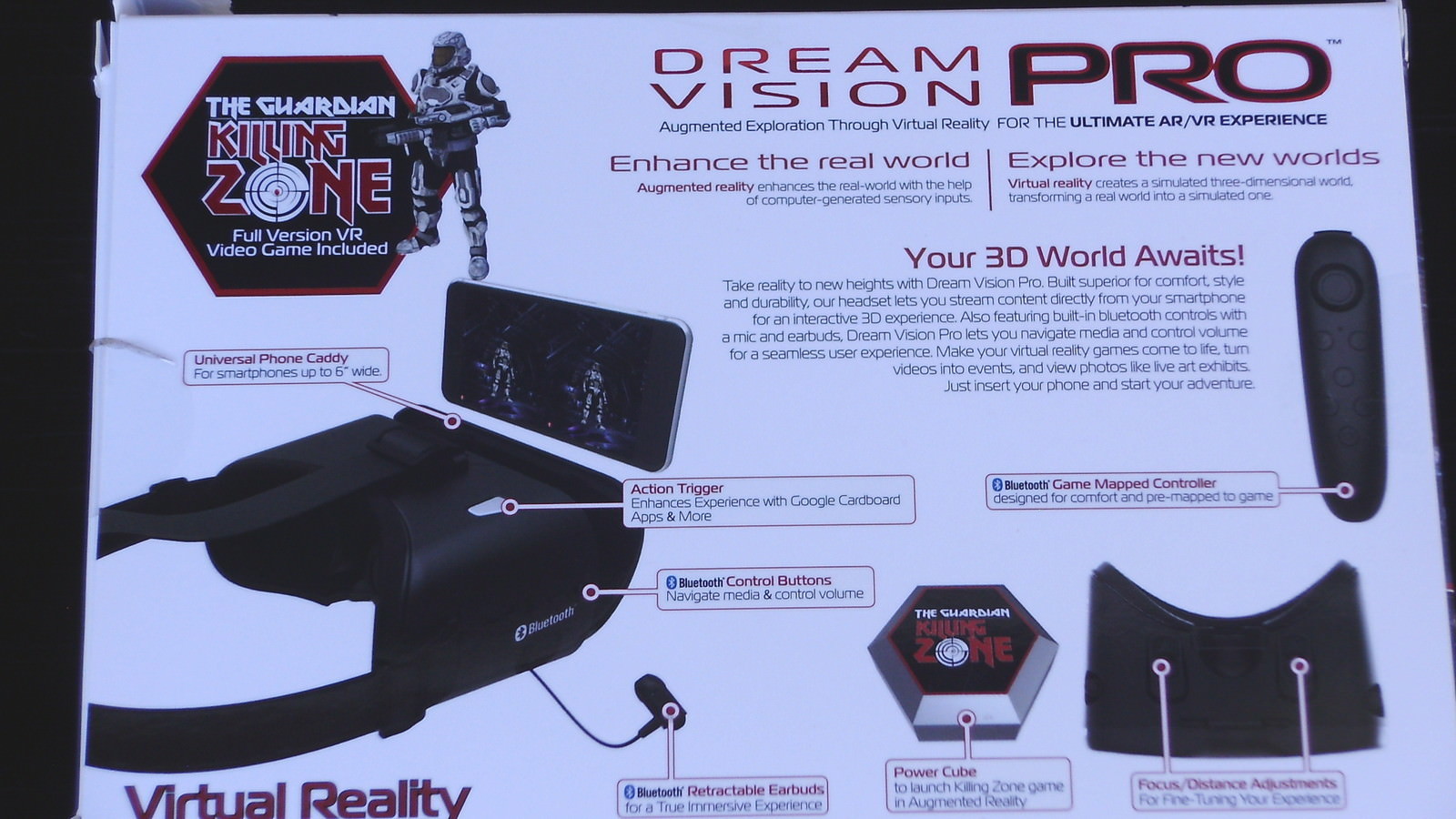 Dream Vision Pro Virtual Reality Gaming System Smartphone Headset | eBay