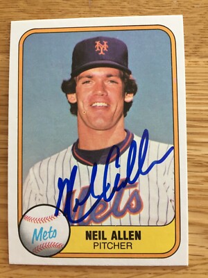 Mets Neil Allen signed 1981 Fleer card | eBay