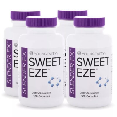 Youngevity Slender Fx Sweet Eze 120 capsules 4 Pack Dr. Wallach - FREE ...