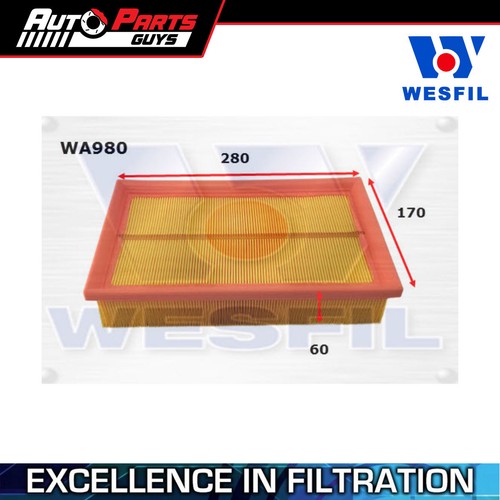 Wesfil Air Filter A1676 fits Mercedes Benz 220E E220 E220C C124 S124 2 ...