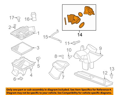 GM OEM 12-16 LaCrosse EngineTransaxle Air Intake-Outlet Duct 20999632 ...