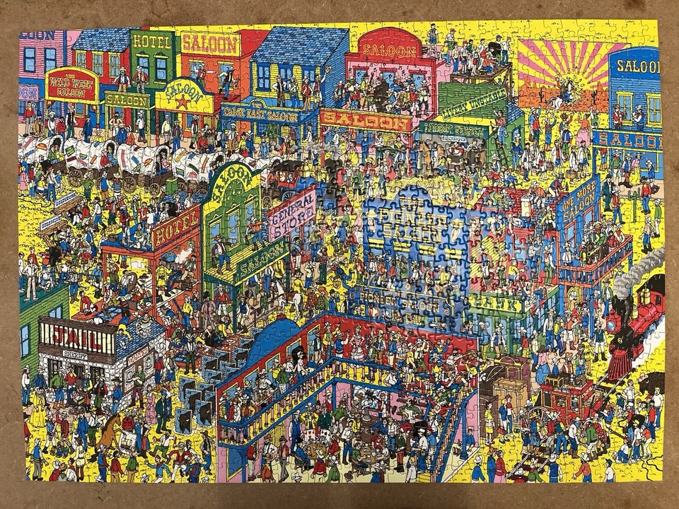 Where’s Wally? Wild West 1000 Piece Jigsaw Puzzle. Paul Lamond Games ...