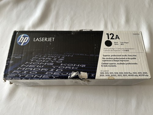 ⏱️GENUINE HP Q2612A (12A) TONER CARTRIDGE--BLACK. ***SEE BELOW*** | eBay