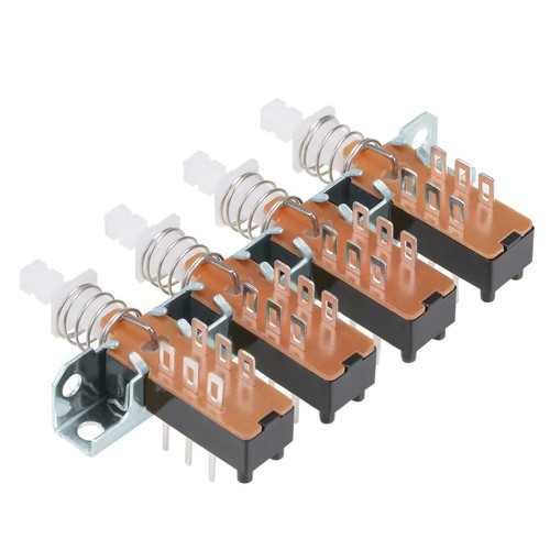 Interlock Push Button Switch Piano Type DPDT 6 Pin 4 Row | eBay