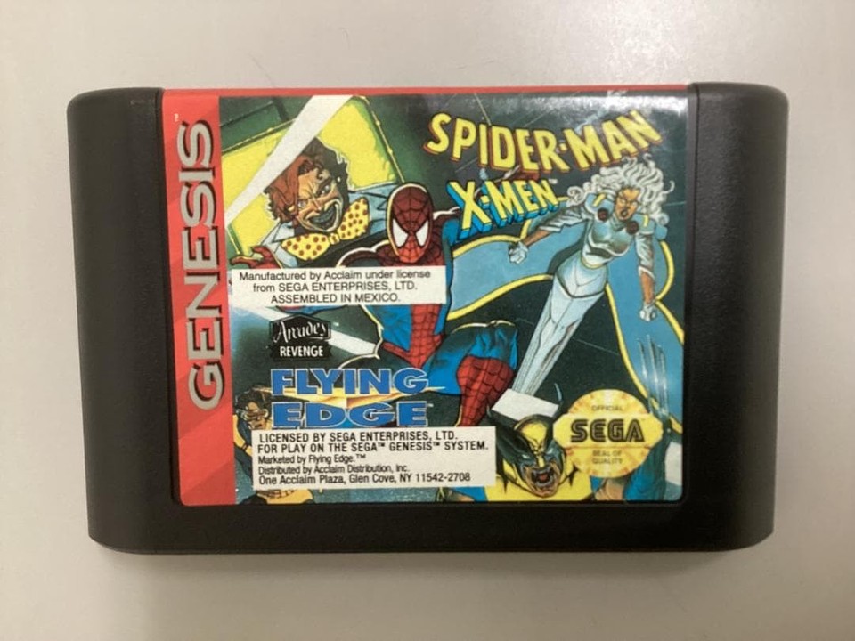 Spider-Man X-Men Arcade's Revenge SEGA Genesis Game Complete CIB Flying ...