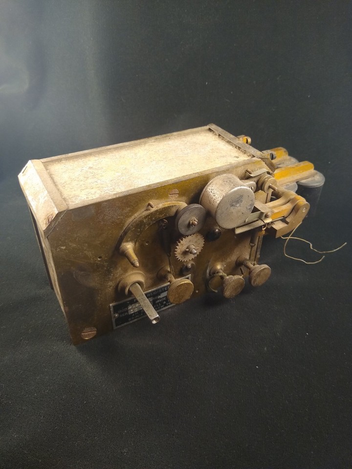 antique J.H. Bunnell Pen Register 150 Ohms telegraph Morse Code Key | eBay