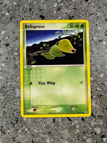 Pokemon TCG Cards Bellsprout 53/112 FireRed & LeafGreen FRLG EXC-NM ...
