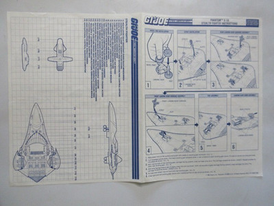 1988 Hasbro G.I.Joe - Phantom X19 Stealth Fighter Instructions | eBay