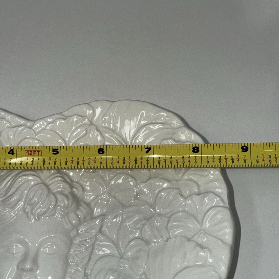 Heart Shaped Cherub Angel Plate, Vintage 1995, Italy #7597 White | eBay