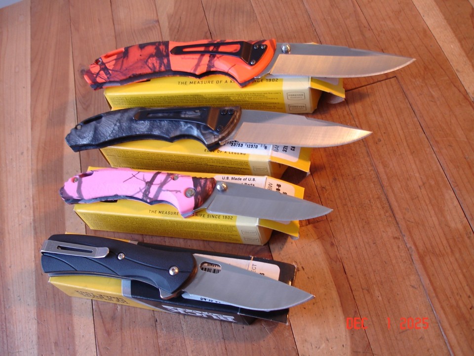 4 NEW BUCK KNIFE KNIVES 340 VANTAGE 284 BANTAM 285 BANTAM 286 BANTAM ...
