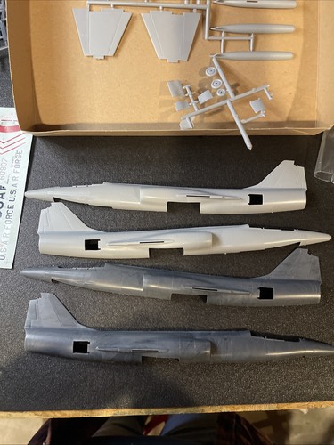 Testors F-104C Starfighter 2 Planes Model Kits 7523 & 7592 Incomplete ...
