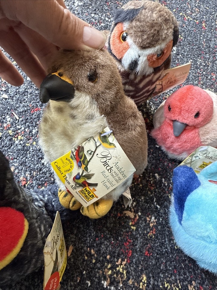 Wild Republic Lot of 6 Audubon Plush Birds Stuffed Animals. NO SOUND | eBay