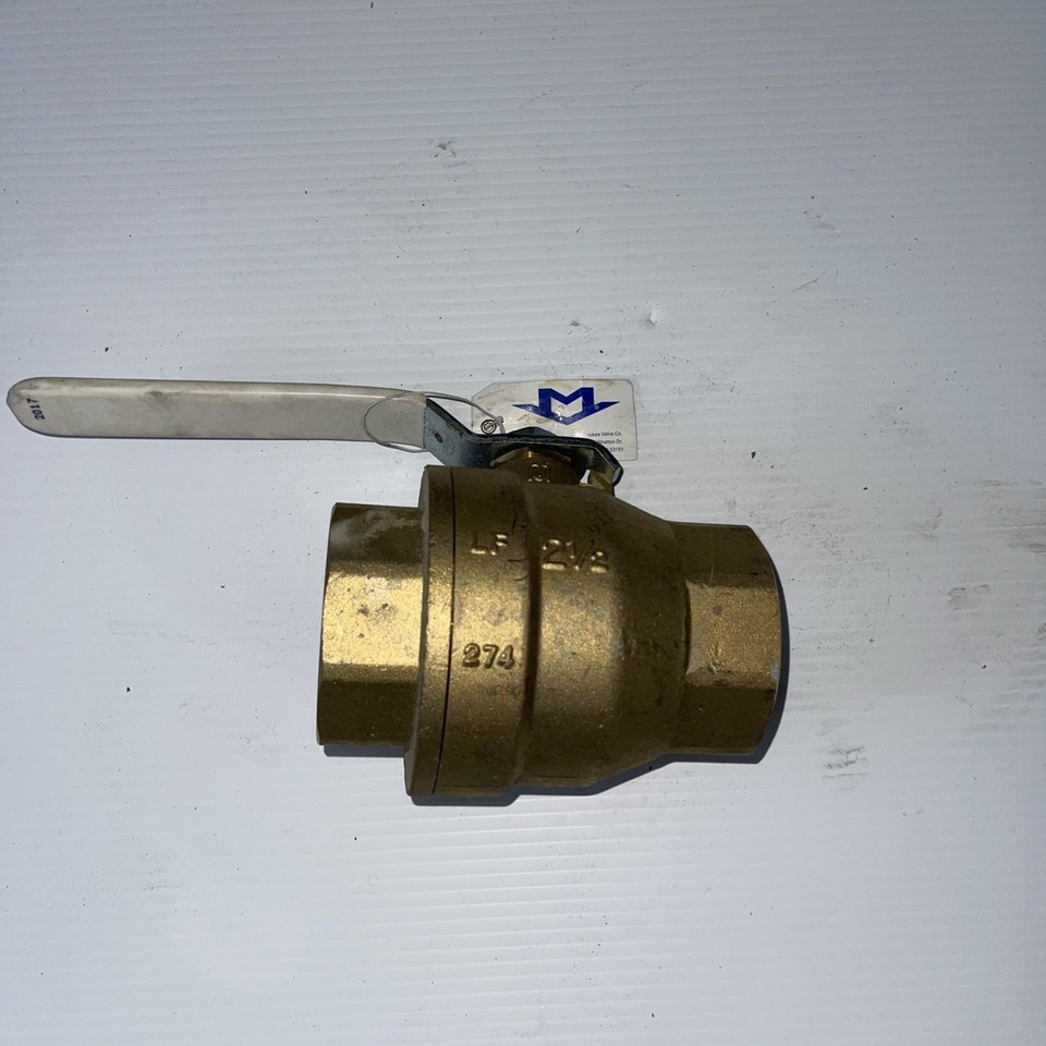 FNW 2-1/2" FNPT Brass Full Port 2 Piece Ball Valve 600 WOG FNWX410CL ...