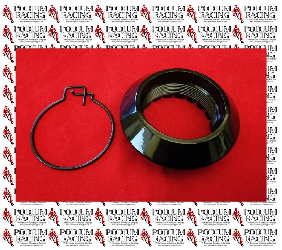 DUCATI TITANIUM BLACK REAR M48 WHEEL CONE NUT & SPRING LOCK 1098 ...