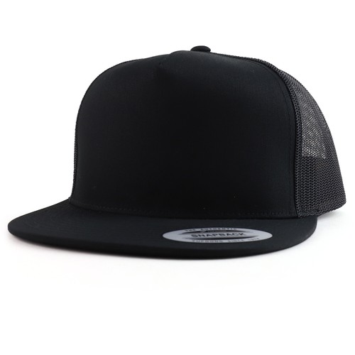 Flexfit Oversize XXL Structured Blank 5 Panel Flatbill Snapback Mesh ...