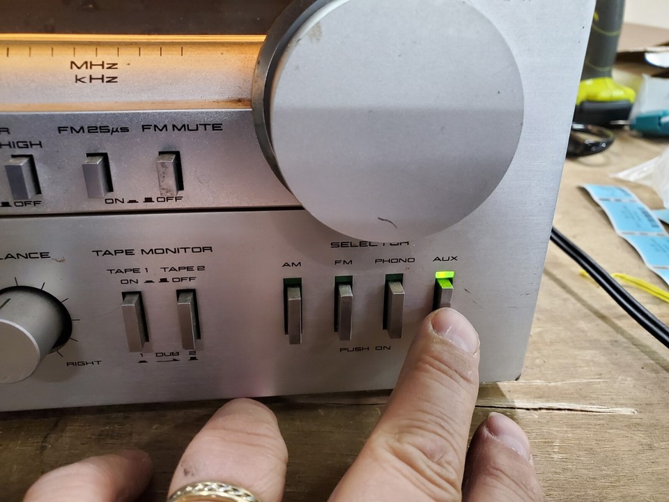 Vintage Akai AA-R50 AM/FM Stereo Receiver, Silver Face, For Parts or ...