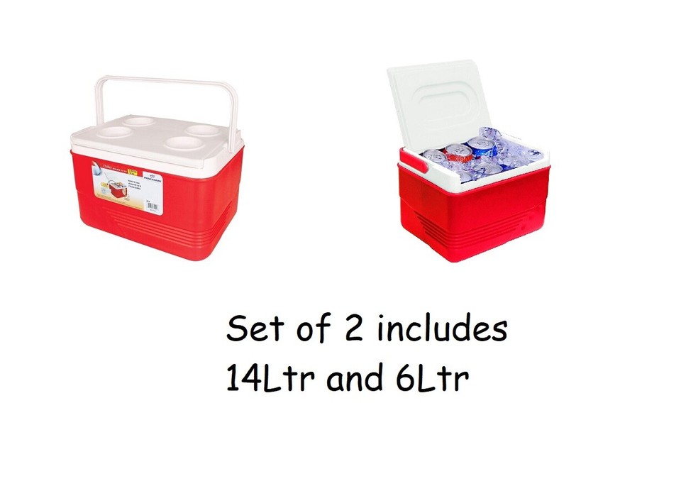 Ice Chest Cooler Box Large Camping Picnic Insulated Food Cool Box 6, 14 ...