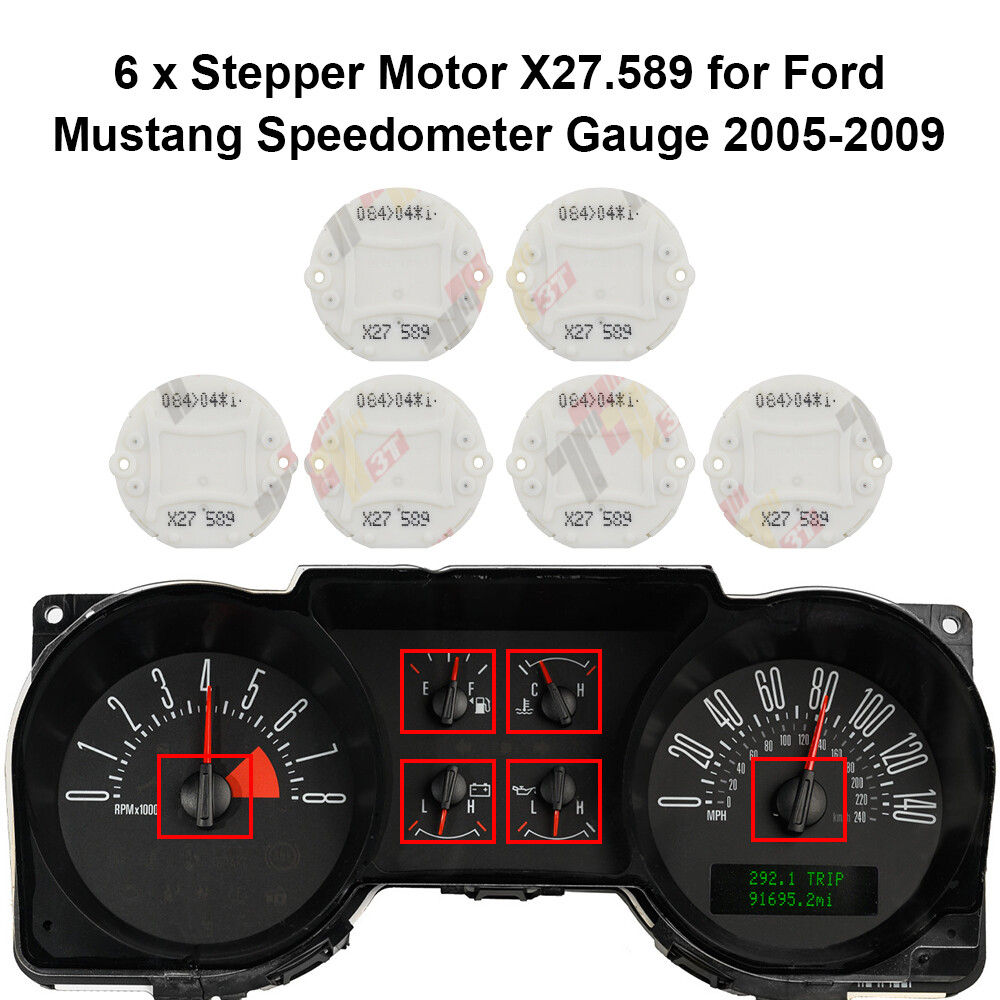 6PCS Stepper Motor Switec X27 589 for Ford Mustang Gauge Cluster | eBay