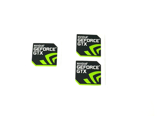 3 pcs NVIDIA GEFORCE GTX Sticker Label Logo Decal Case Badge | eBay