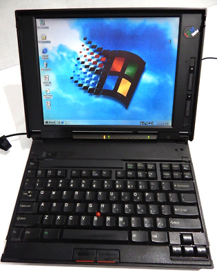 IBM 1997 ThinkPad 365XD Windows 98 40mb Ram Clean Working New AC ADP ...