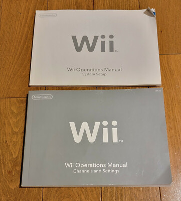 Nintendo Wii System Console User Operations Manual Very Good Condition ...