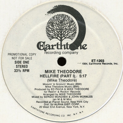 Vinyl Maxi Mike Theodore Hellfire 12", Promo 1984 Electro (NM or M ...