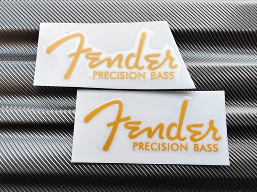 2 Fender Precision BASS Guitar Headstock Vinyl Silk Screen Self ...
