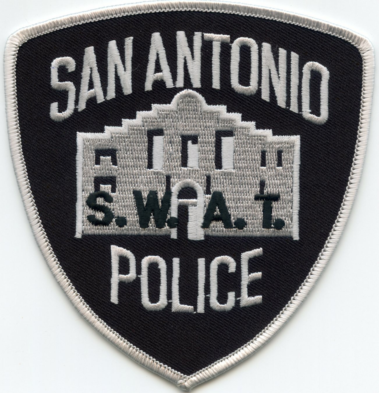 SAN ANTONIO TEXAS TX gray windows in The Alamo SWAT POLICE PATCH | eBay