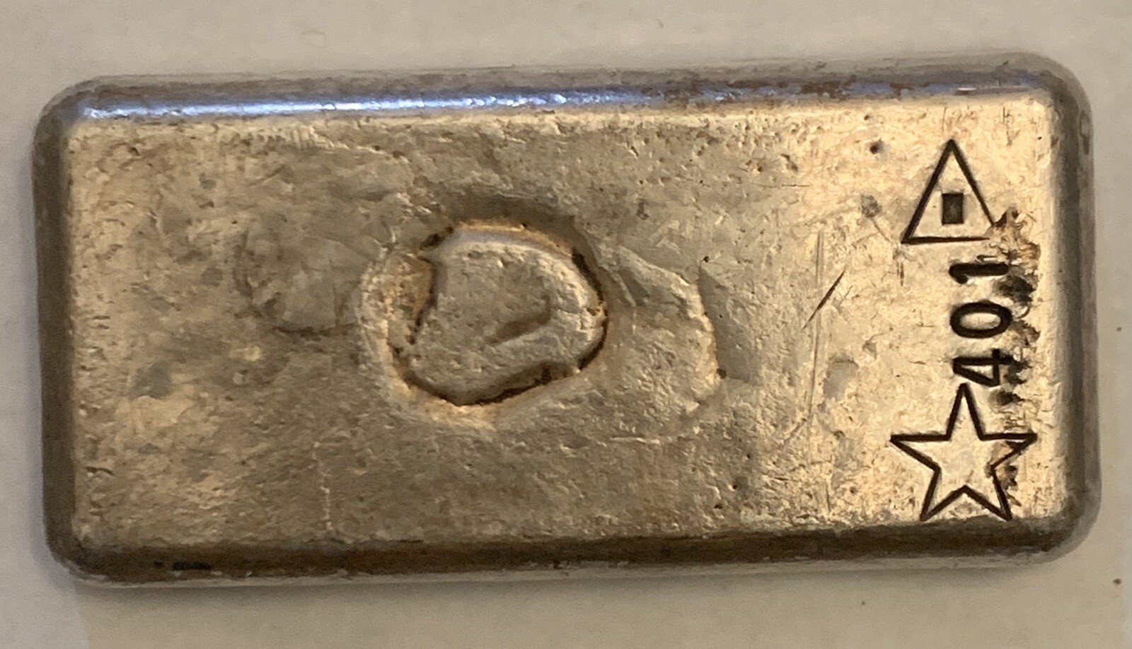 Vintage W. H. Foster 1x 10 Troy Oz 999 Silver Bar Old Poured With ...