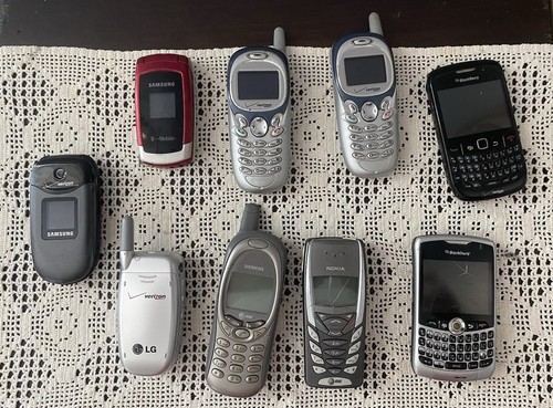 Lot Of Vintage Cell Phones BlackBerry | eBay