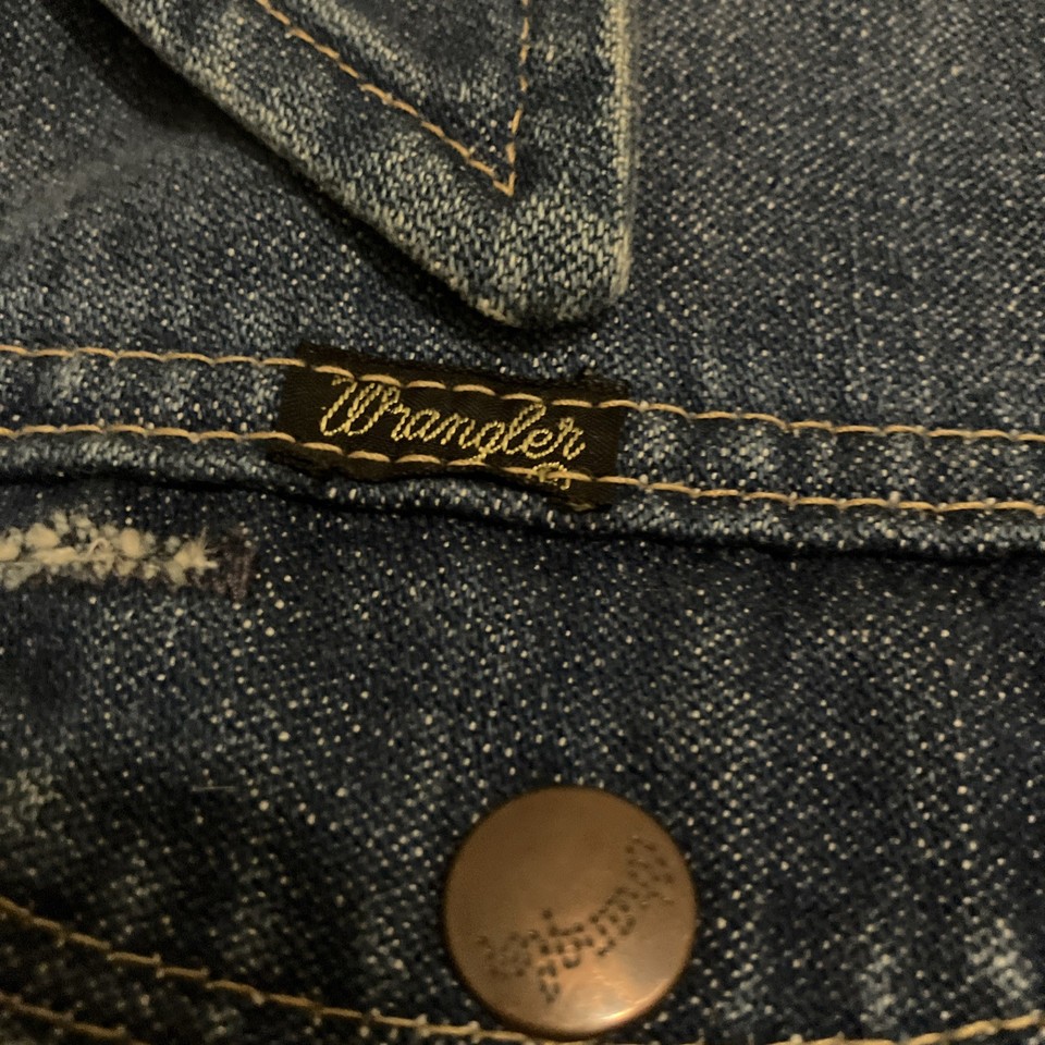 Vintage 70s Wrangler No Fault Trucker Jacket Men's With Harley Davidson ...