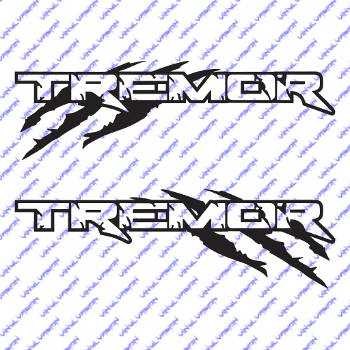 2x Tremor Slash Bedside Vinyl Decal Sticker for Ford F150 Ranger | eBay