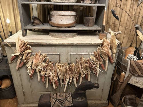 Large Primitive Assorted Corn Cob Swag With Husks | eBay