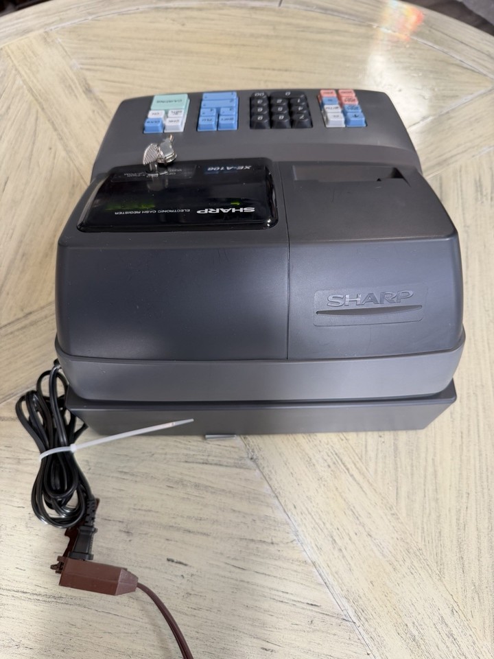 Sharp XE-A106 Electronic Cash Register with keys - Tested /all Working ...