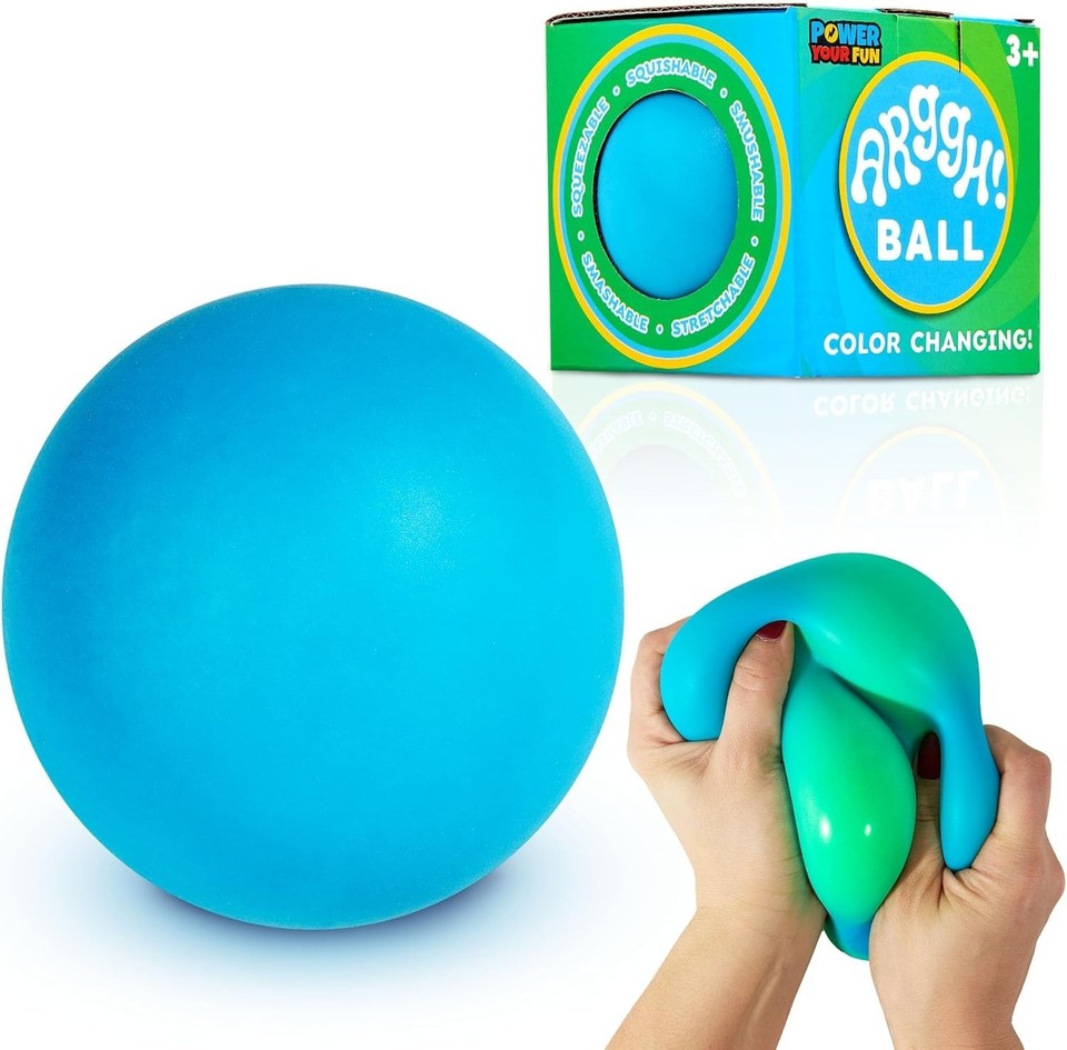 Nontoxic 3.75 Inch Squishy Stress Ball - Color-Changing Calm Toy for ...
