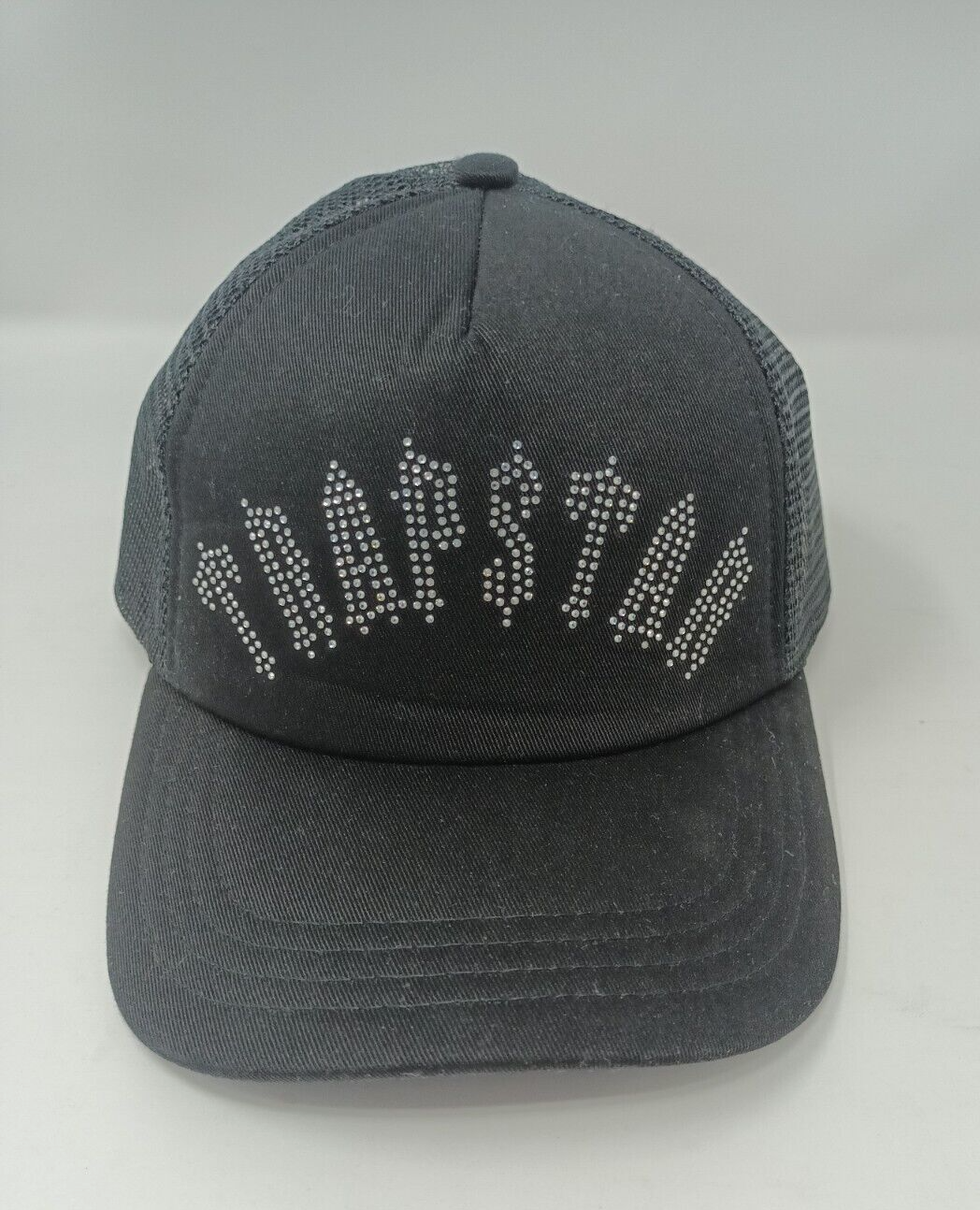 TRAPSTAR London Logo Hat - Black Crystals Its a Secret Bling Trucker ...
