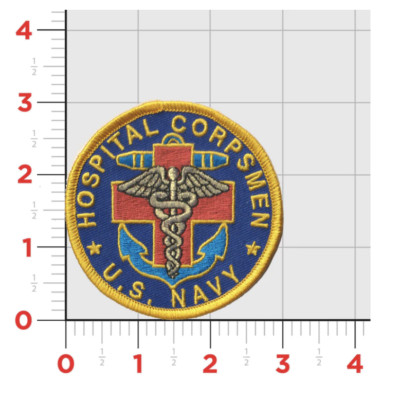 NAVY HOSPITAL CORPSMAN EMBROIDERED PATCH | eBay
