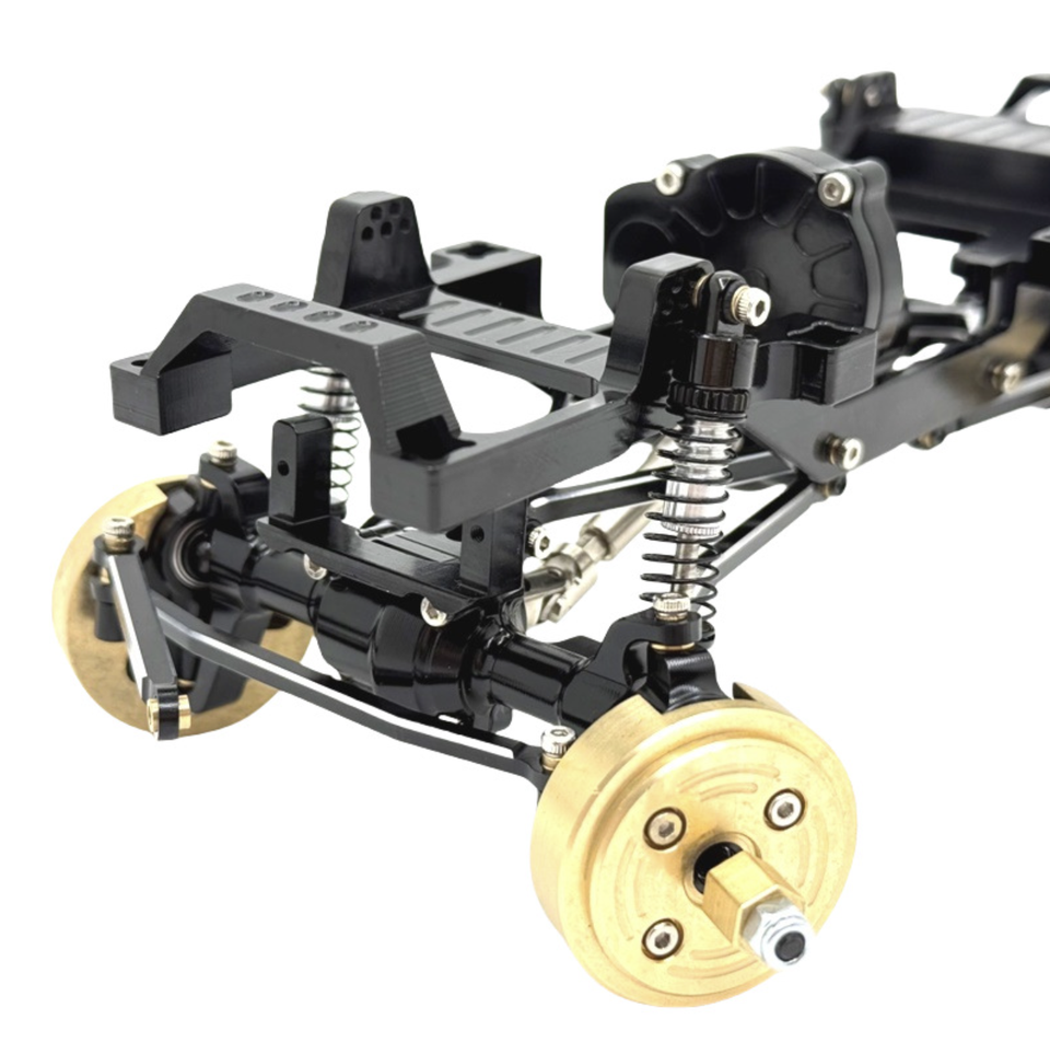 Aluminum Metal Body Chassis Frame Assembled For FMS 1/24 FCX24 Rc car ...