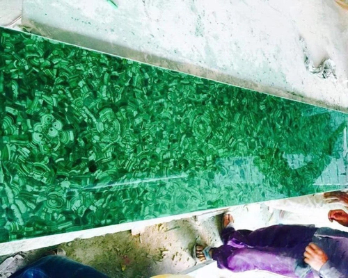 60"x30" Malachite Stone Console Table Top, Center Bar Interiro Counter ...