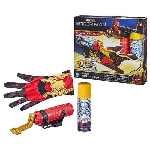 New! Marvel Spider-Man Super Web Slinger 2 in 1 Shoots Webs or Water ...