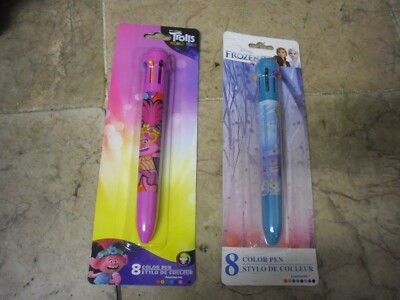 New ! Disney Frozen II 8 Color Pen or Trolls World Tour Color Pen ...