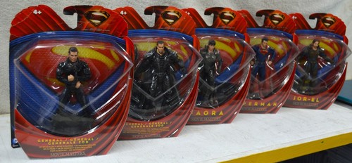 Movie Masters Man Of Steel Superman, General Zod ,Faora ,Jor-El, Zod ...