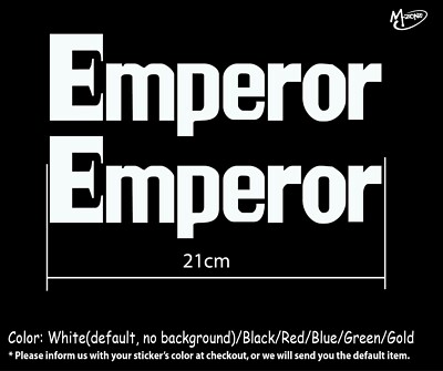 2x Emperor Reflective Stickers Decals Stickers Best Gifts Presents | eBay