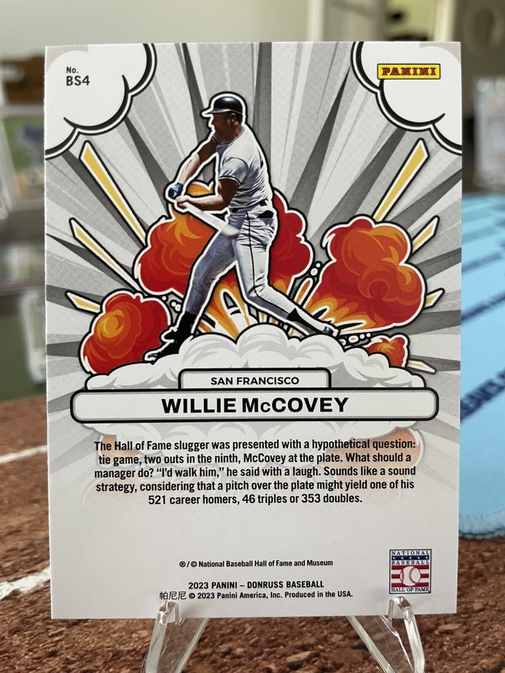 2023 Donruss Willie McCovey SP BOMB SQUAD Vector Foil Card#BS4 Giants🔥⚾ ...