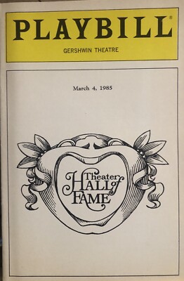 Edward Albee Signed 1985 THEATER HALL OF FAME Broadway Playbill RARE ...