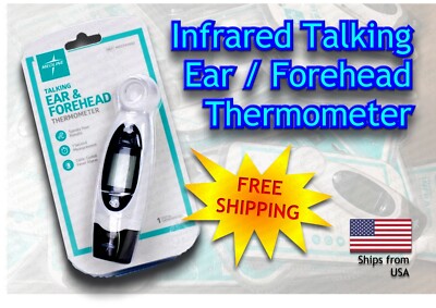 Medline Talking Ear and Forehead Infrared Thermometer - FREE SHIPPING ...