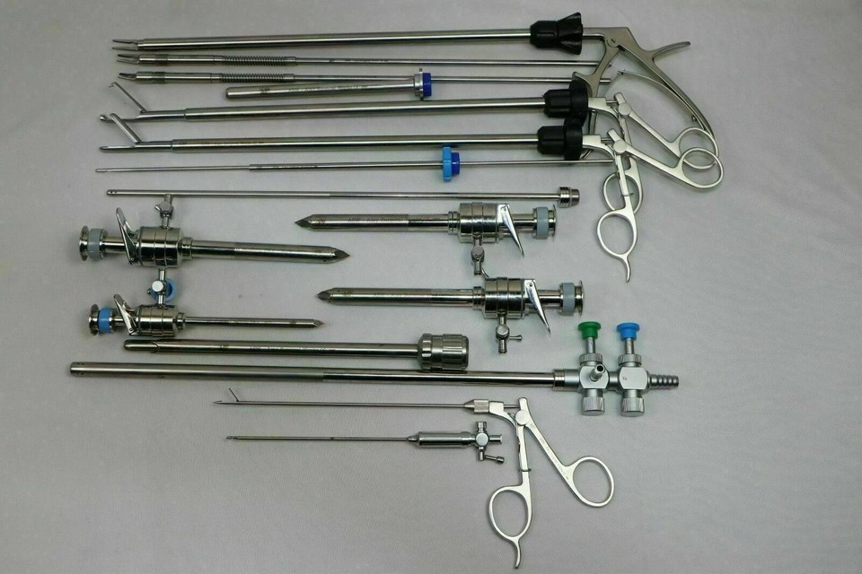 Laparoscopy Instrument Set 5mmx330mm Laparoscopic 25 PC BRAND NEW SET ...