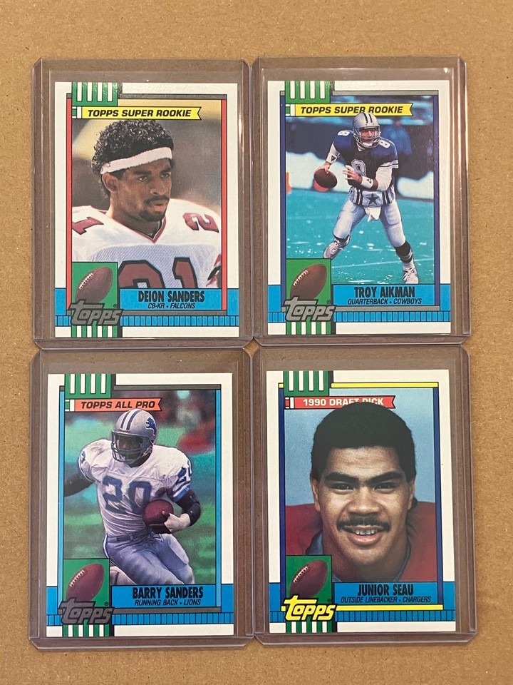 1990 Topps Football Cards 251-500 Base Lot You Pick List / Complete ...